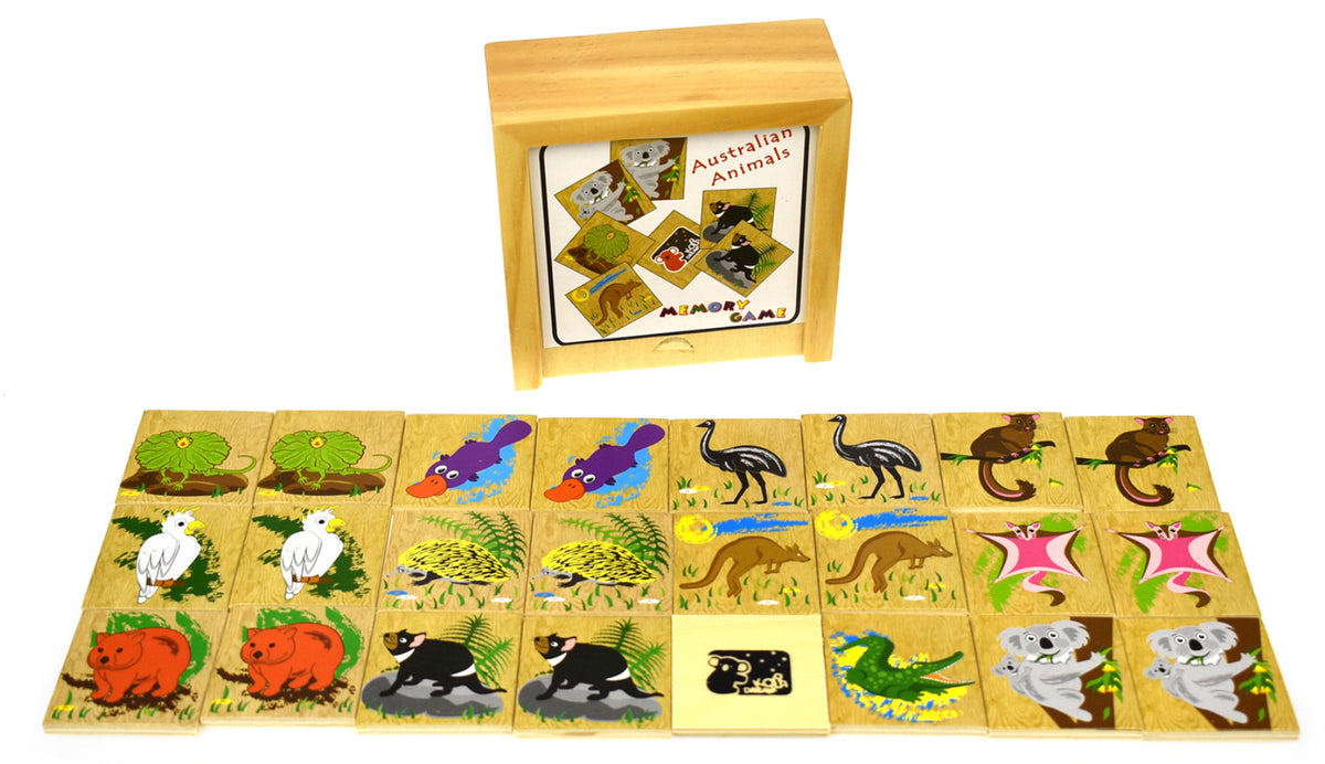 Australian Animal Memory Game – Wood 'n' Play